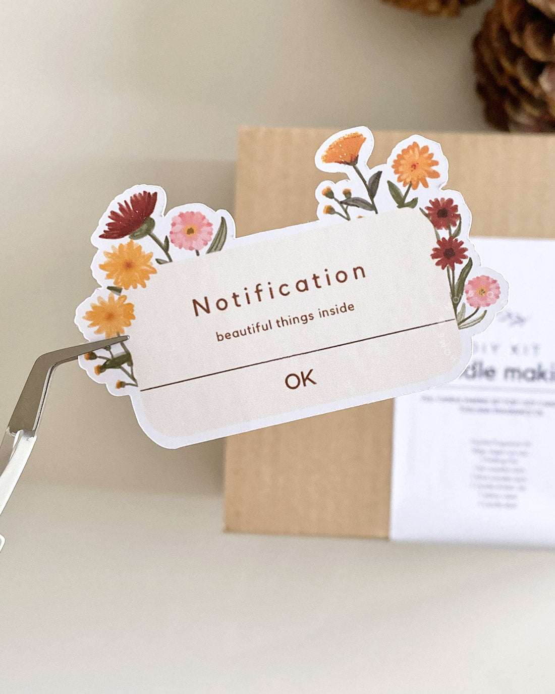 Beautiful things inside Sticker - Packaging